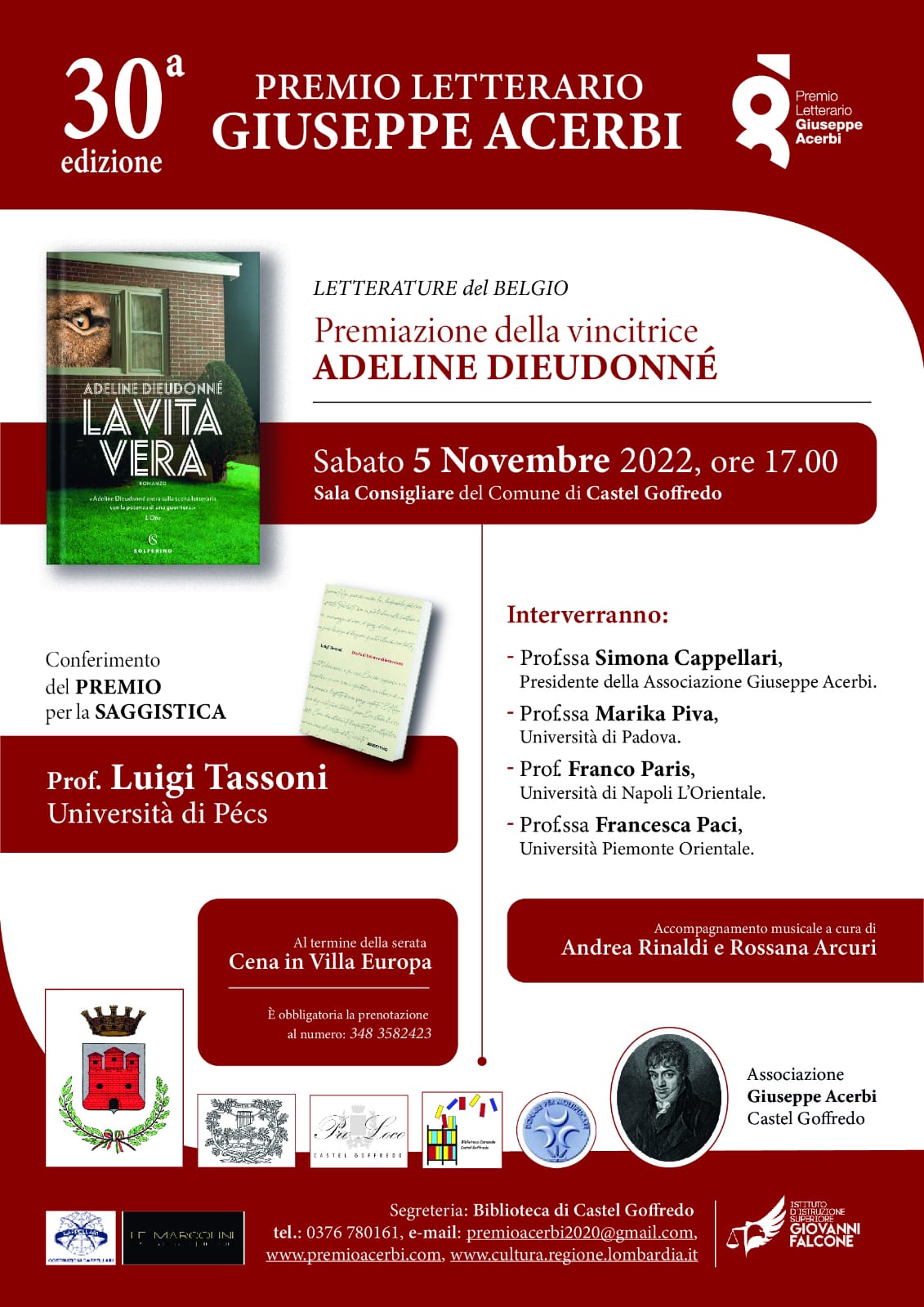 Conferimento al prof. Luigi Tassoni del Premio Letterario ‟Giuseppe ...