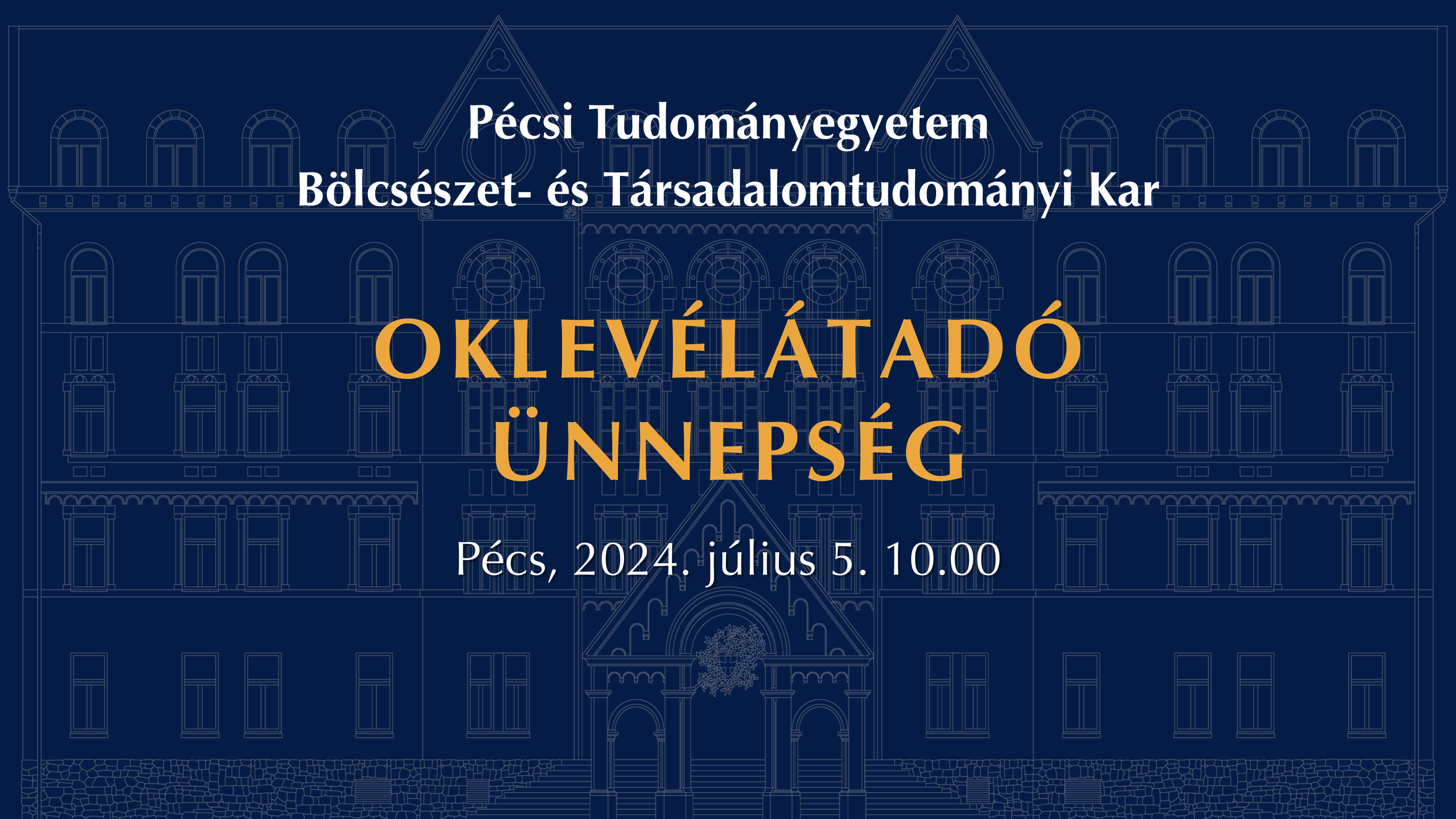 Oklevélátadó Ünnepség 2024. július 5. 10.00