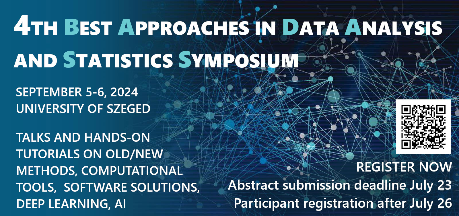 Konferencia | 4th Best Approaches in Data Analysis and Statistics Symposium